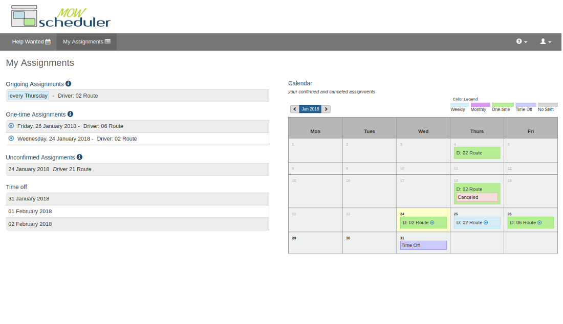 MOW Scheduler Support :: Volunteer Portal